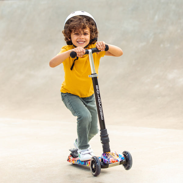 Graffiti Kids 3 Wheel Kick Scooter FREE Speedy UK Delivery | BOLDCUBE ...