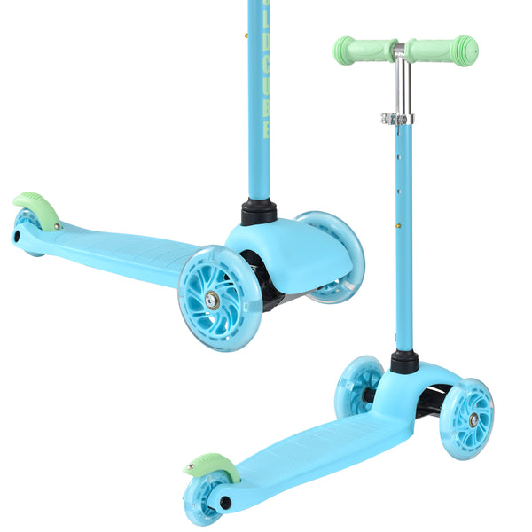 Pastel Blue & Green - Teeny 3 Wheel Scooter | BOLDCUBE – BOLDCUBE Scooters