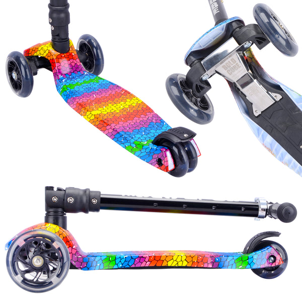 Rainbow Kids 3 Wheel Kick Scooter - FREE Speedy UK Delivery | BOLDCUBE ...